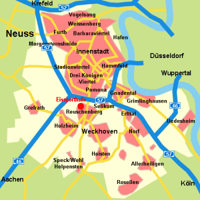Karte Von Neuss